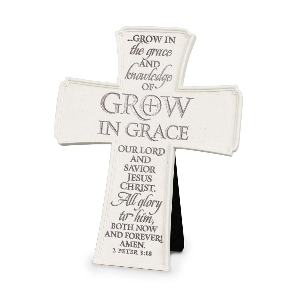 Grow In Grace Tabletop Cross | Christian Decor - Atrio Hill
