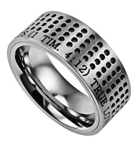 Men's Silver Sport Ring True Love Waits Ring | Atrio Hill